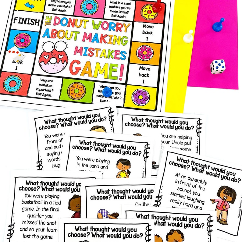 Making Mistakes Flexible Thinking CBT Game & Activity Set, CBT ...