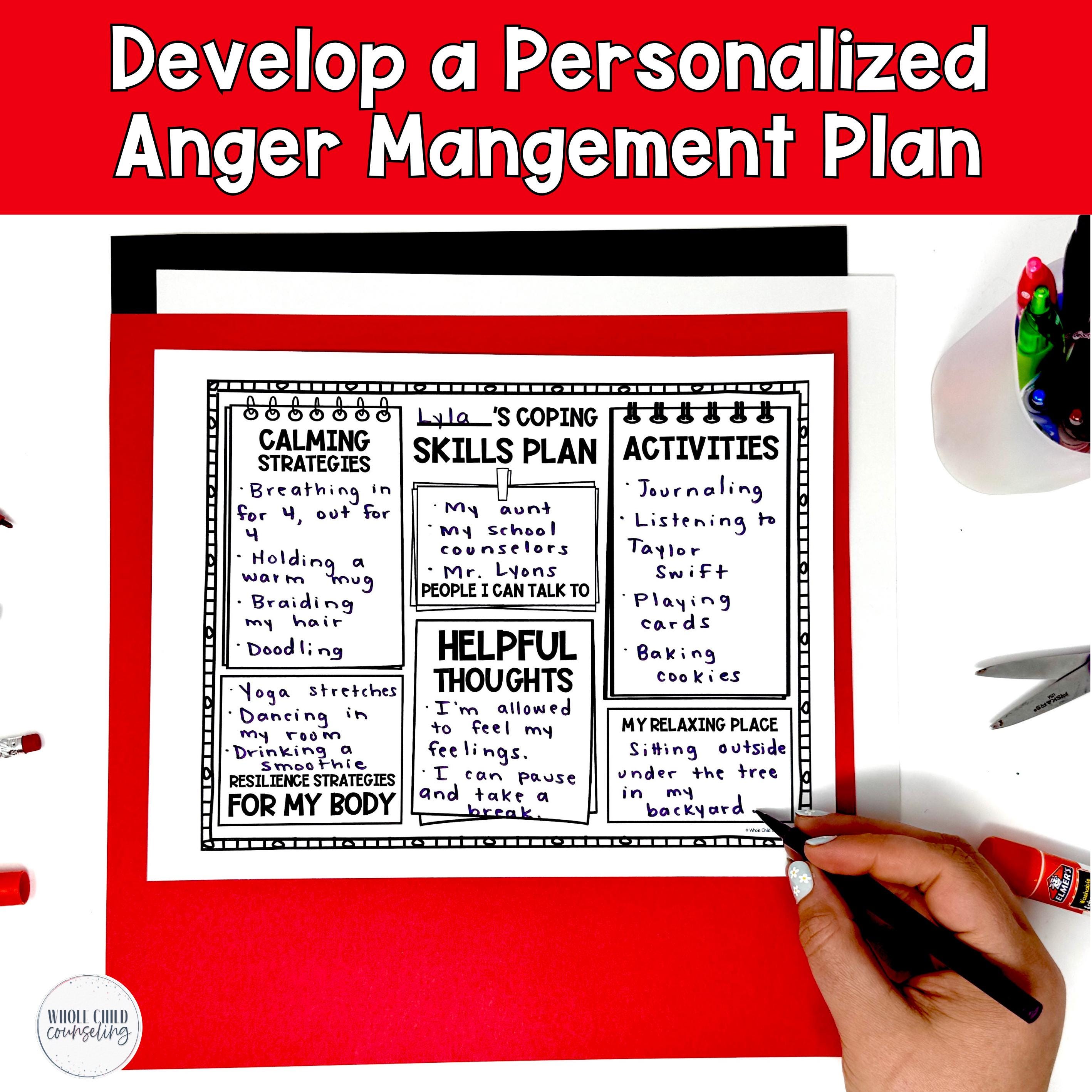 Teen and Tween Anger Management Coping Skills Toolbox: SEL Activities ...