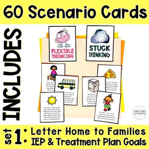Stuck and Flexible Thinking Scenarios Game & Activities Set 1, Social ...