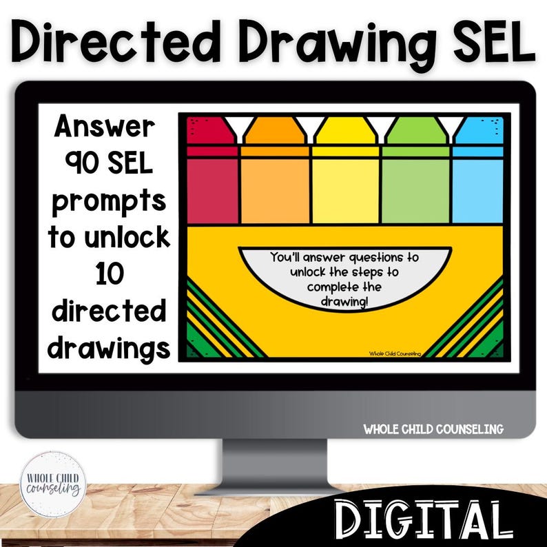 CBT Worksheets Guided & Directed Drawing Bundle, Counseling Tool, Art ...