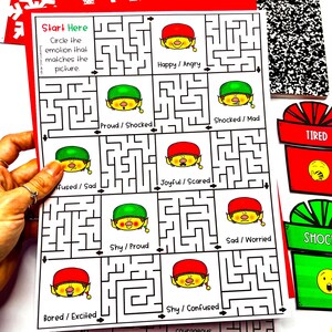 Christmas Mazes for Kids, Printable Self Esteem Games for Kids ...