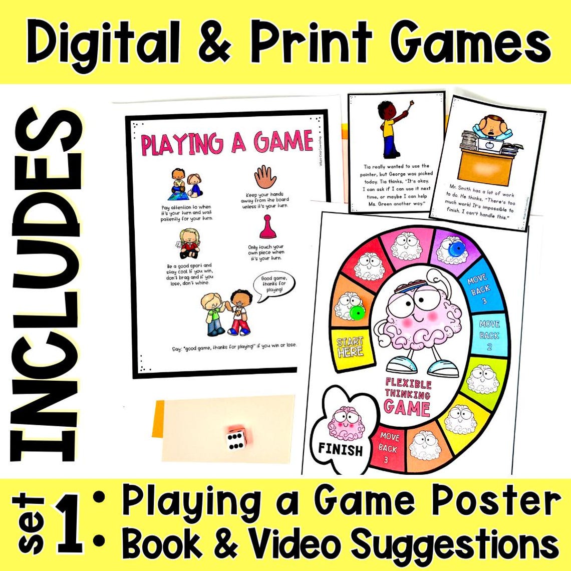 Flexible Thinking Dealing With Change Social Skills Activity & Game ...