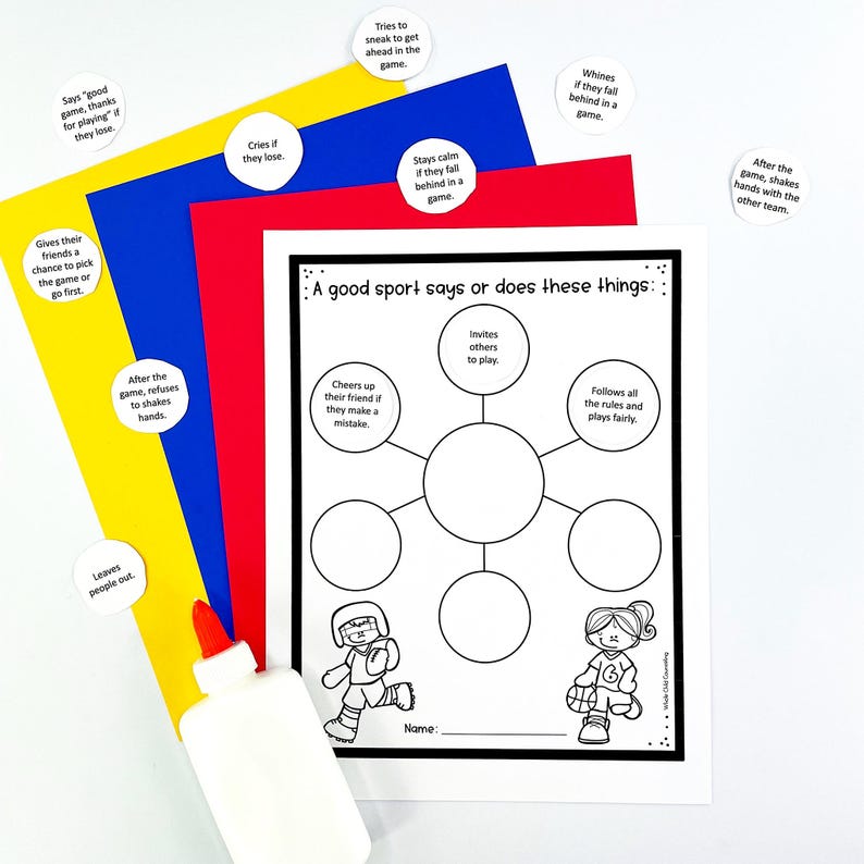 Social Skills Sportsmanship Printable Social Skills, Digital Download ...