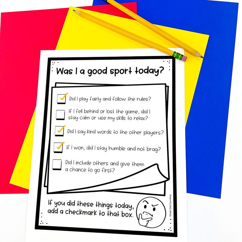 Social Skills Sportsmanship Printable Social Skills, Digital Download ...