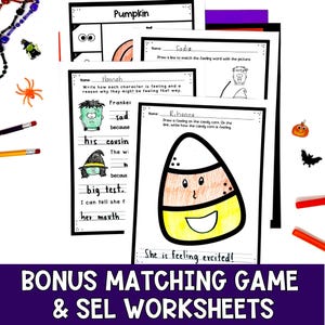 Halloween Social Emotional Bundle, Emotional Learning, Scenario Cards ...
