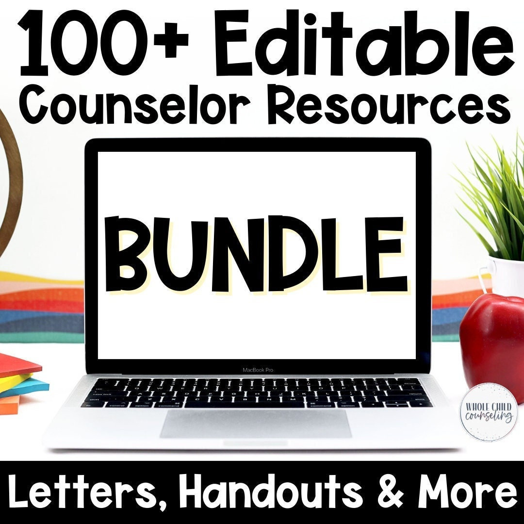Counselor and Mental Health Letters Templates Forms & Handouts Bundle ...