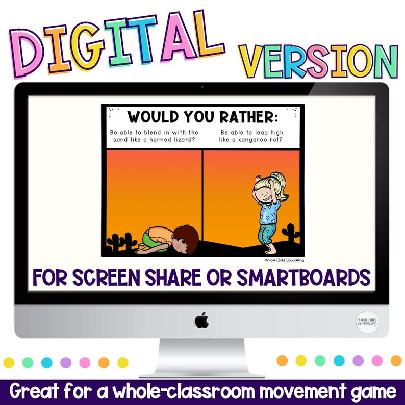 Kids Yoga Game: Desert Animal Movement, Brain Break (digital Download ...