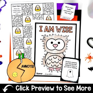Halloween Social Emotional Bundle, Emotional Learning, Scenario Cards ...