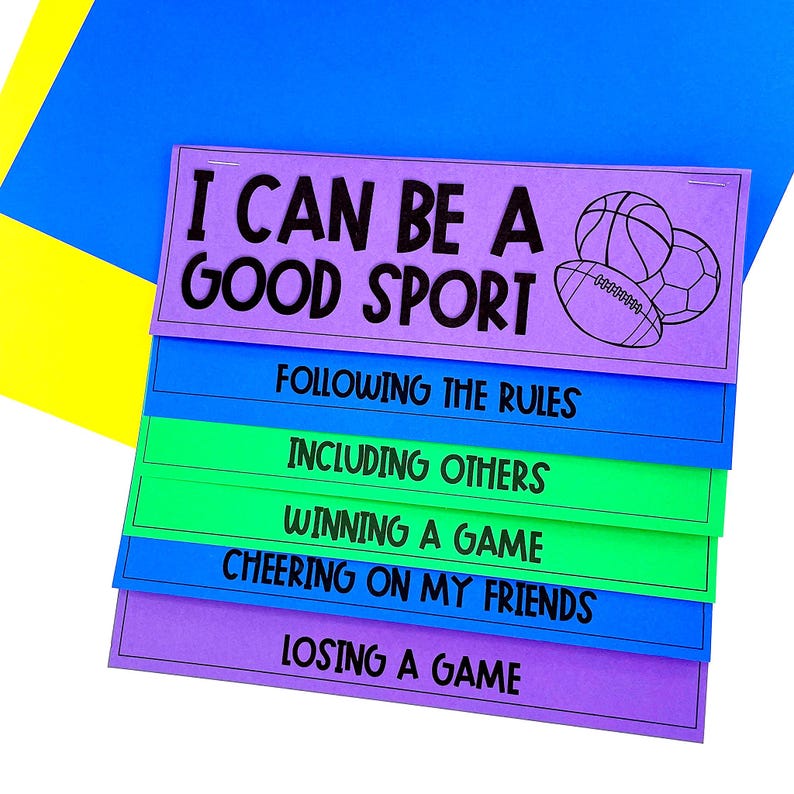Social Skills Sportsmanship Printable Social Skills, Digital Download ...