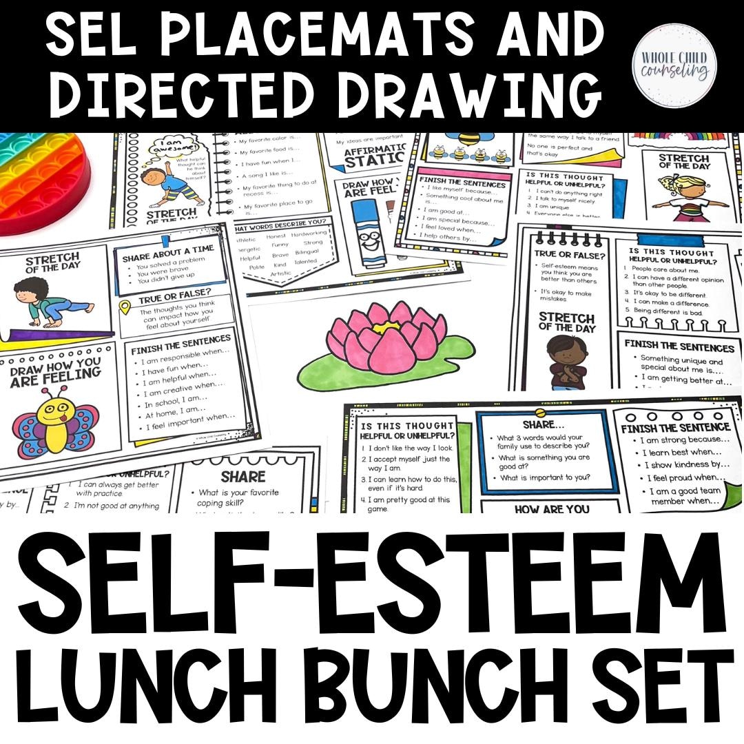Self Esteem Worksheets, Self Esteem Counseling Activity, Confidence and ...
