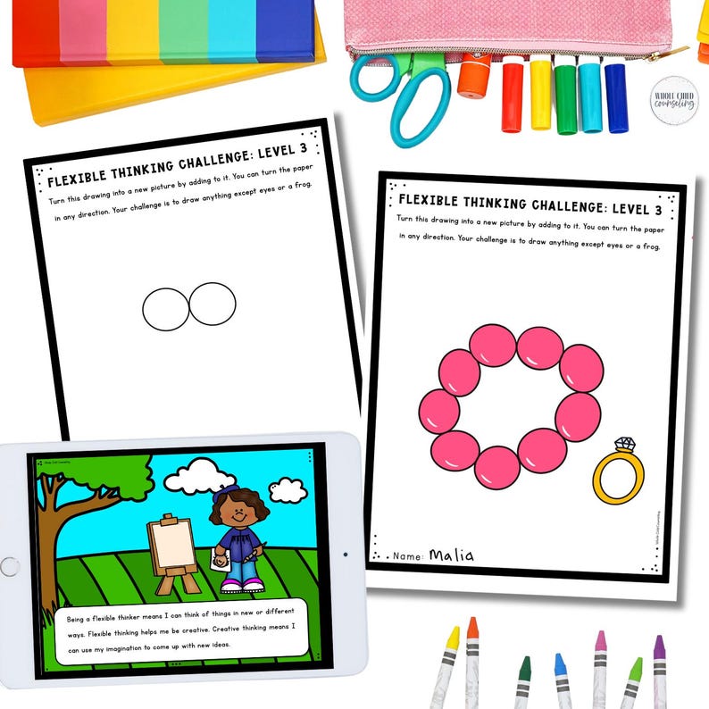 100+ Flexible Thinking Art Challenges for Kids, Flexible Vs. Rigid ...