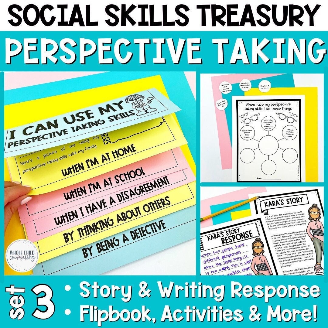 Using Perspective Taking Skills Upper Elementary Social Skills SEL Set ...