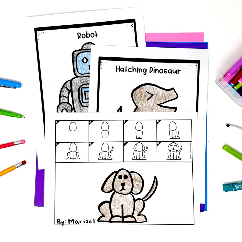 CBT Worksheets Guided & Directed Drawing Bundle, Counseling Tool, Art ...