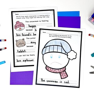 Winter Puzzles for Kids, Printable Feelings Puzzle, Social Emotional ...