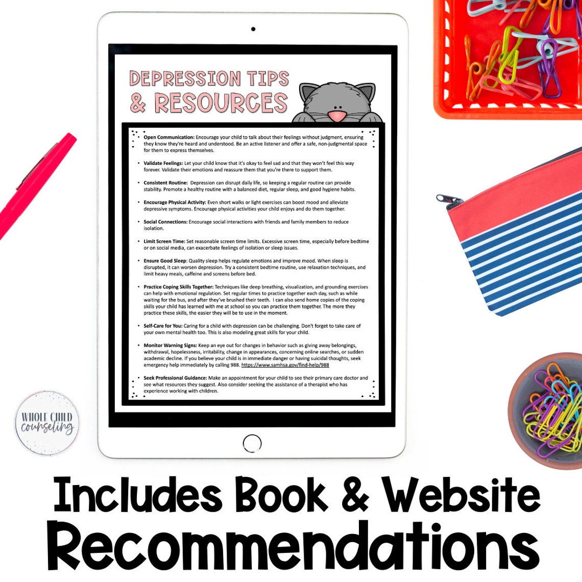 Counselor and Mental Health Letters Templates Forms & Handouts Bundle ...