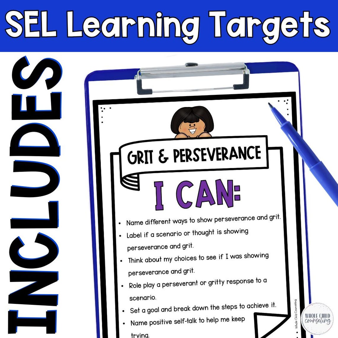 Perseverance Kids Game, Social Skills Grit Game, Child Psychology ...
