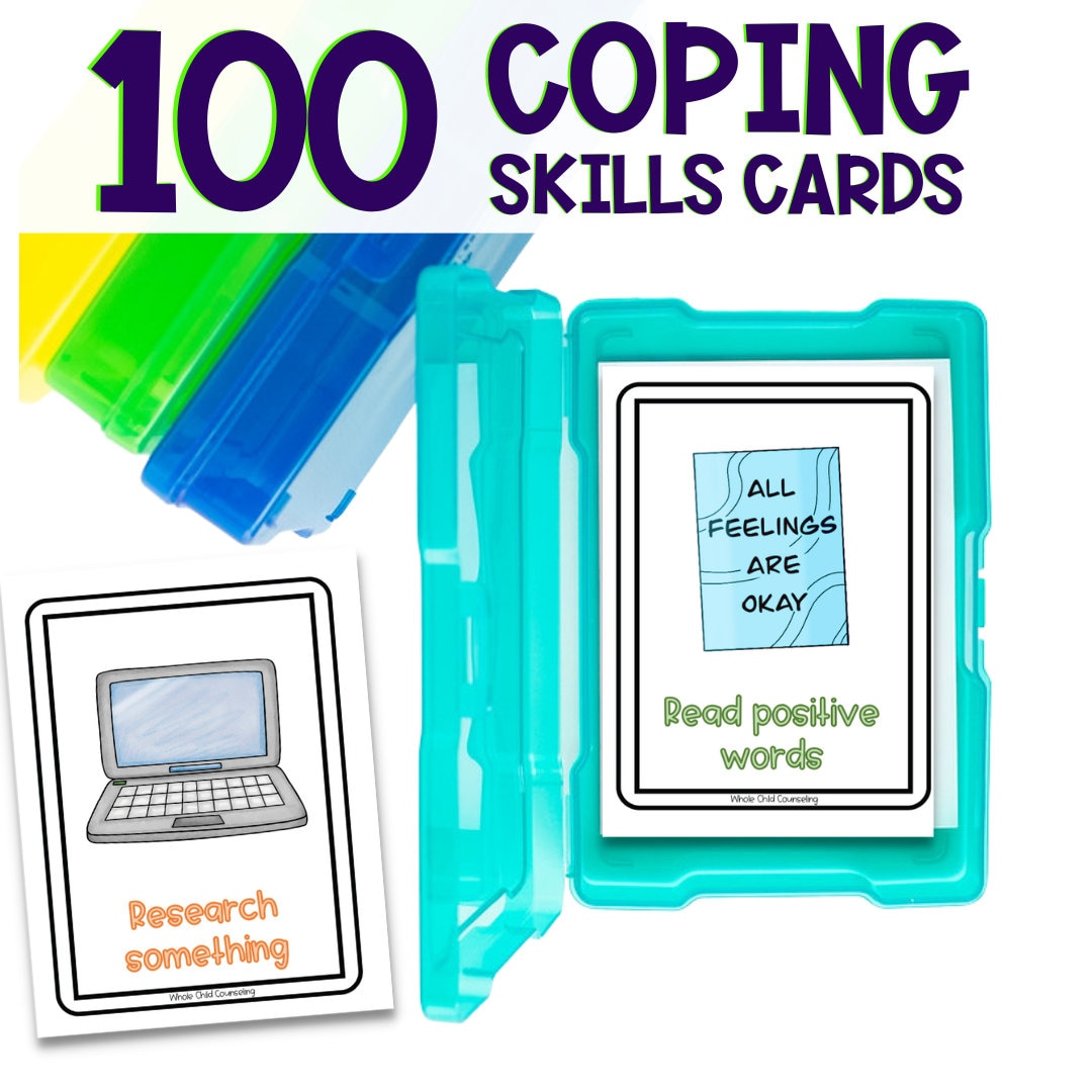 Coping Skills Toolbox for Kids, Digital Calm Down Corner Printables ...