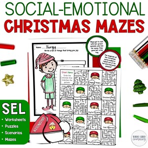 Christmas SEL Activity Bundle, Winter Social Emotional Learning, SEL ...