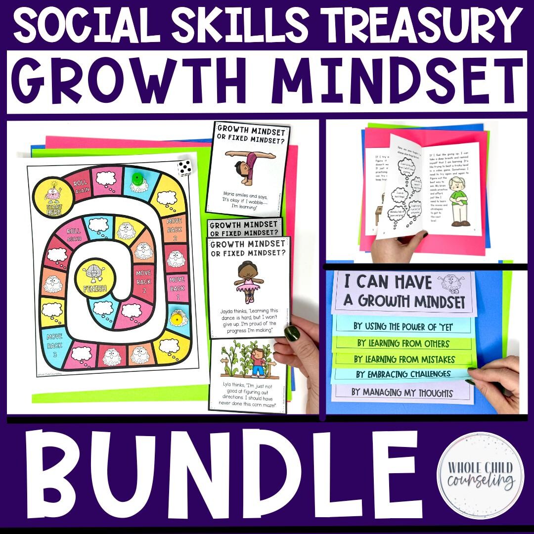 Growth Mindset Activities Bundle: Social Skills, Emotional Intelligence ...