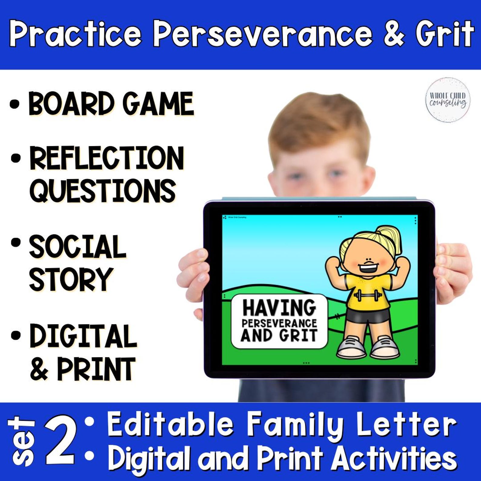 Perseverance Kids Game, Social Skills Grit Game, Child Psychology ...