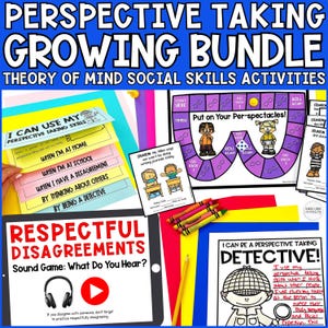 Perspective Taking & Theory of Mind Social Skills Kids Activity Bundle ...