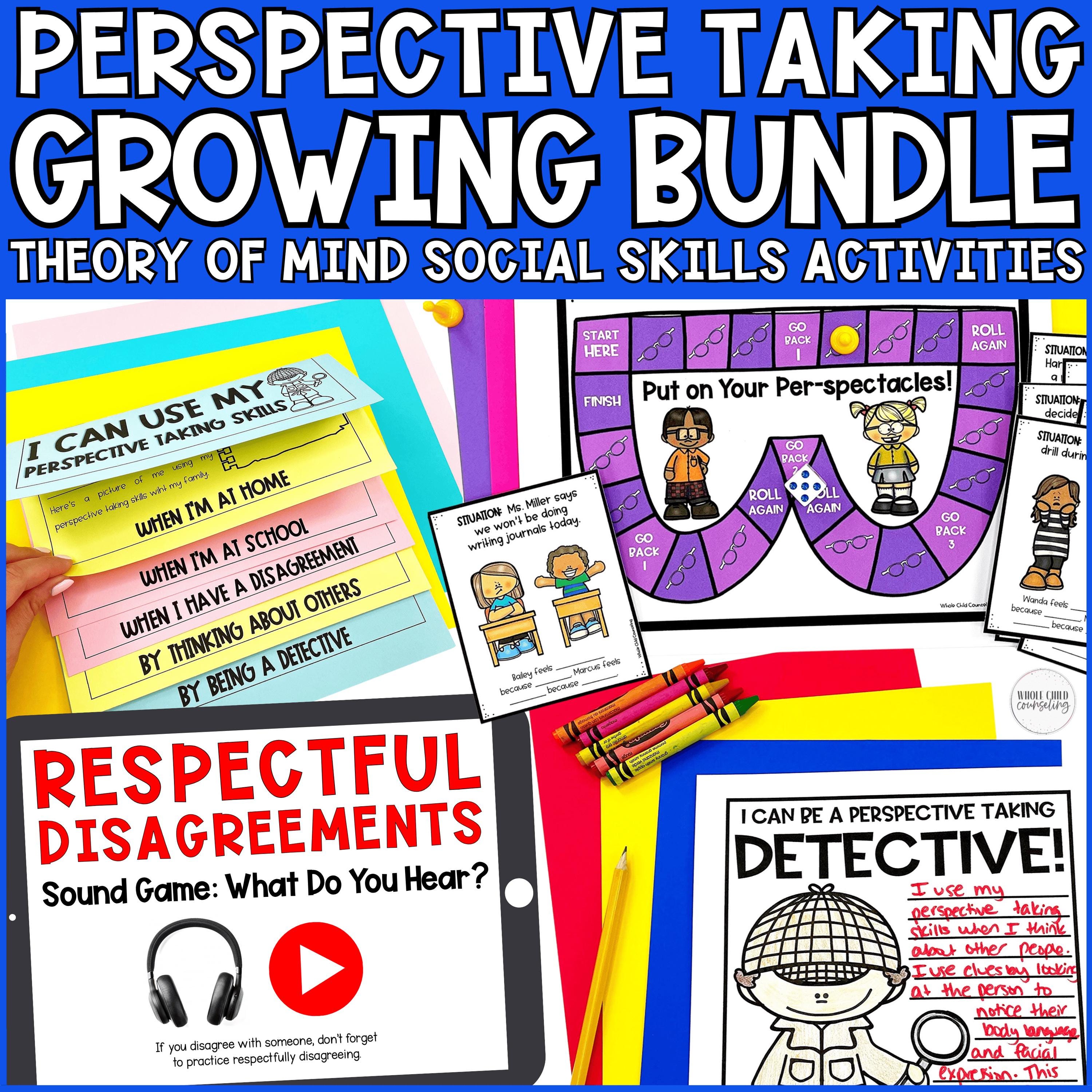 Perspective Taking & Theory of Mind Social Skills Kids Activity Bundle ...