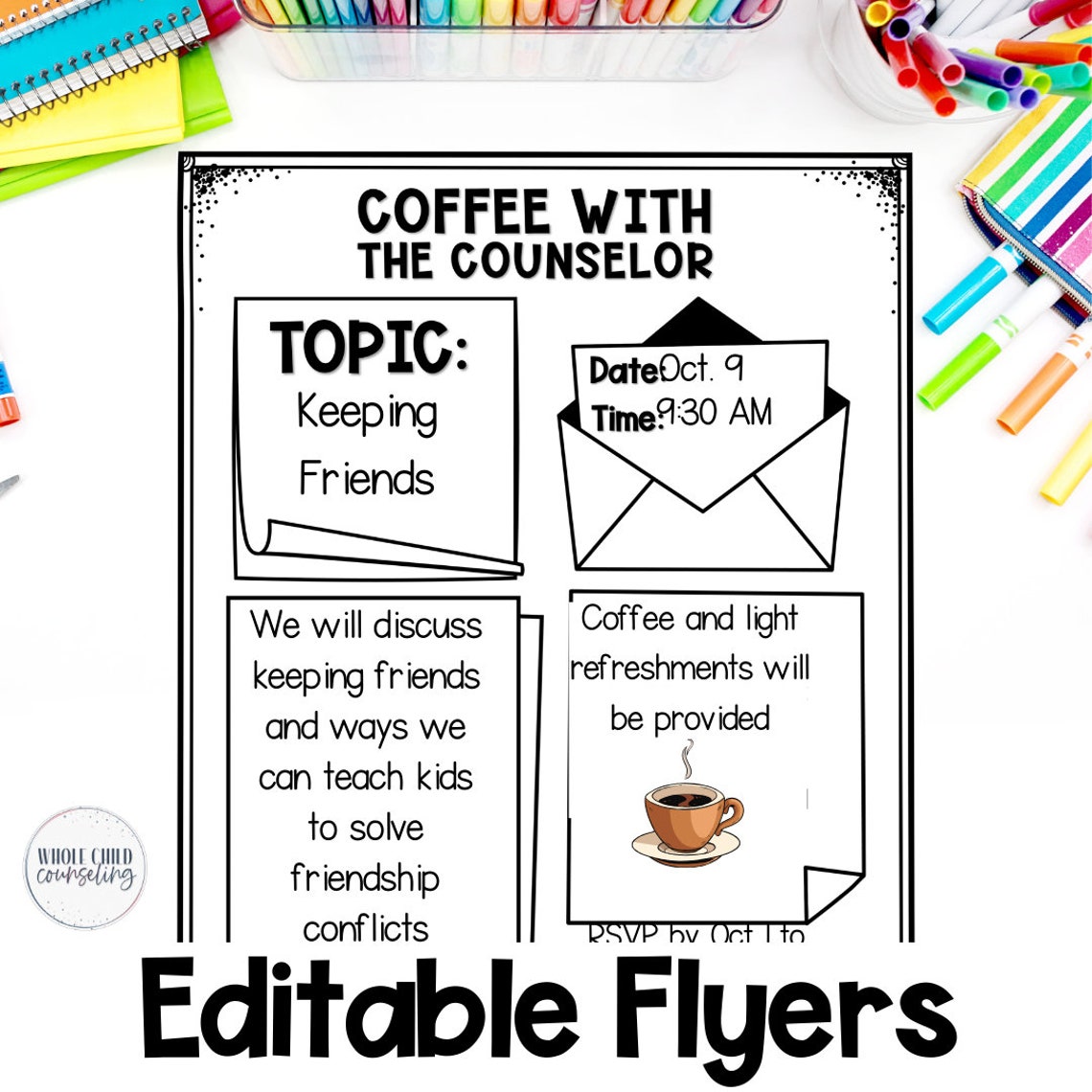 Counselor and Mental Health Letters Templates Forms & Handouts Bundle ...