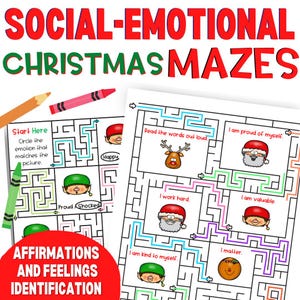 Christmas SEL Activity Bundle, Winter Social Emotional Learning, SEL ...