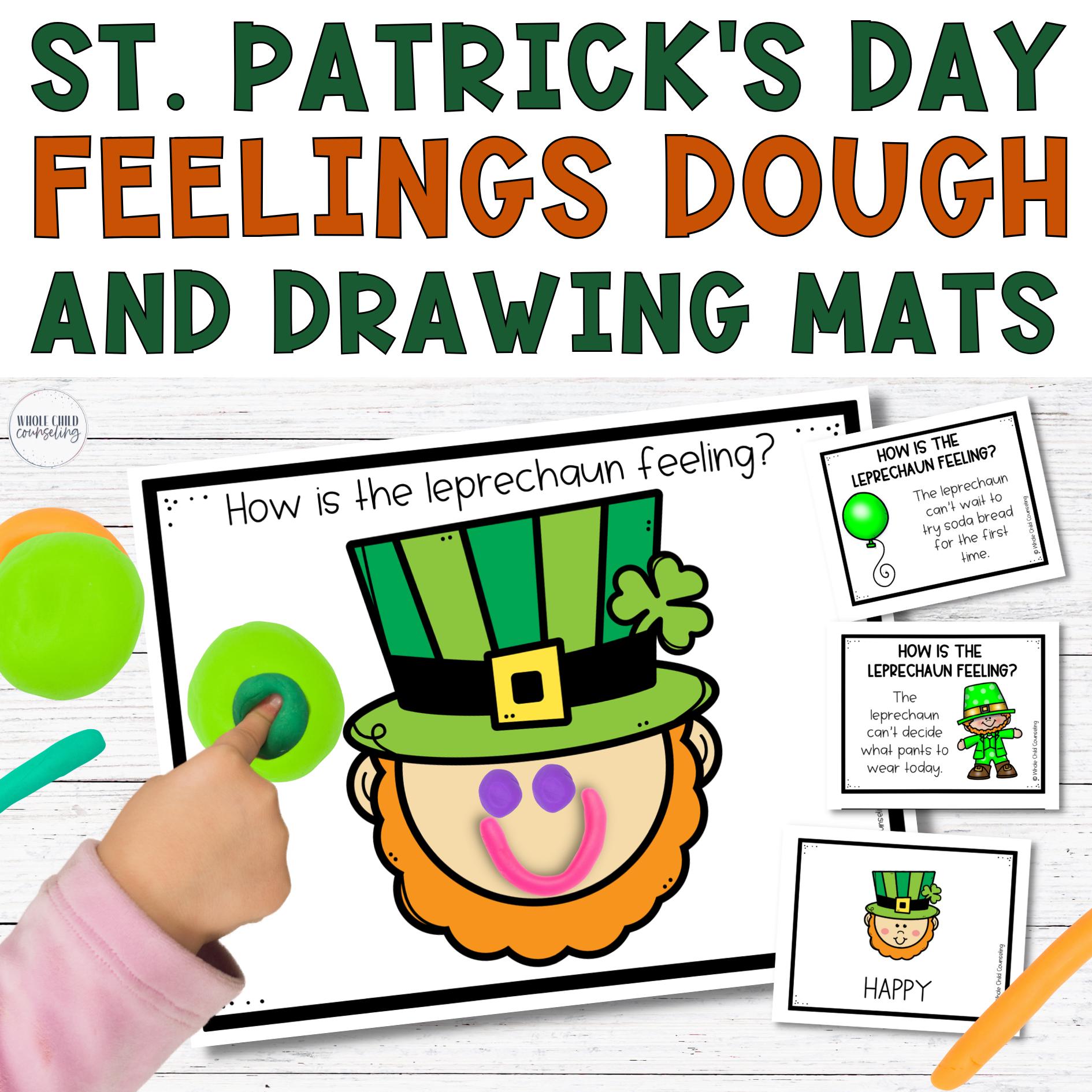 St. Patrick's Day Play Doh Emotions and Drawing Mats, Emotions ...