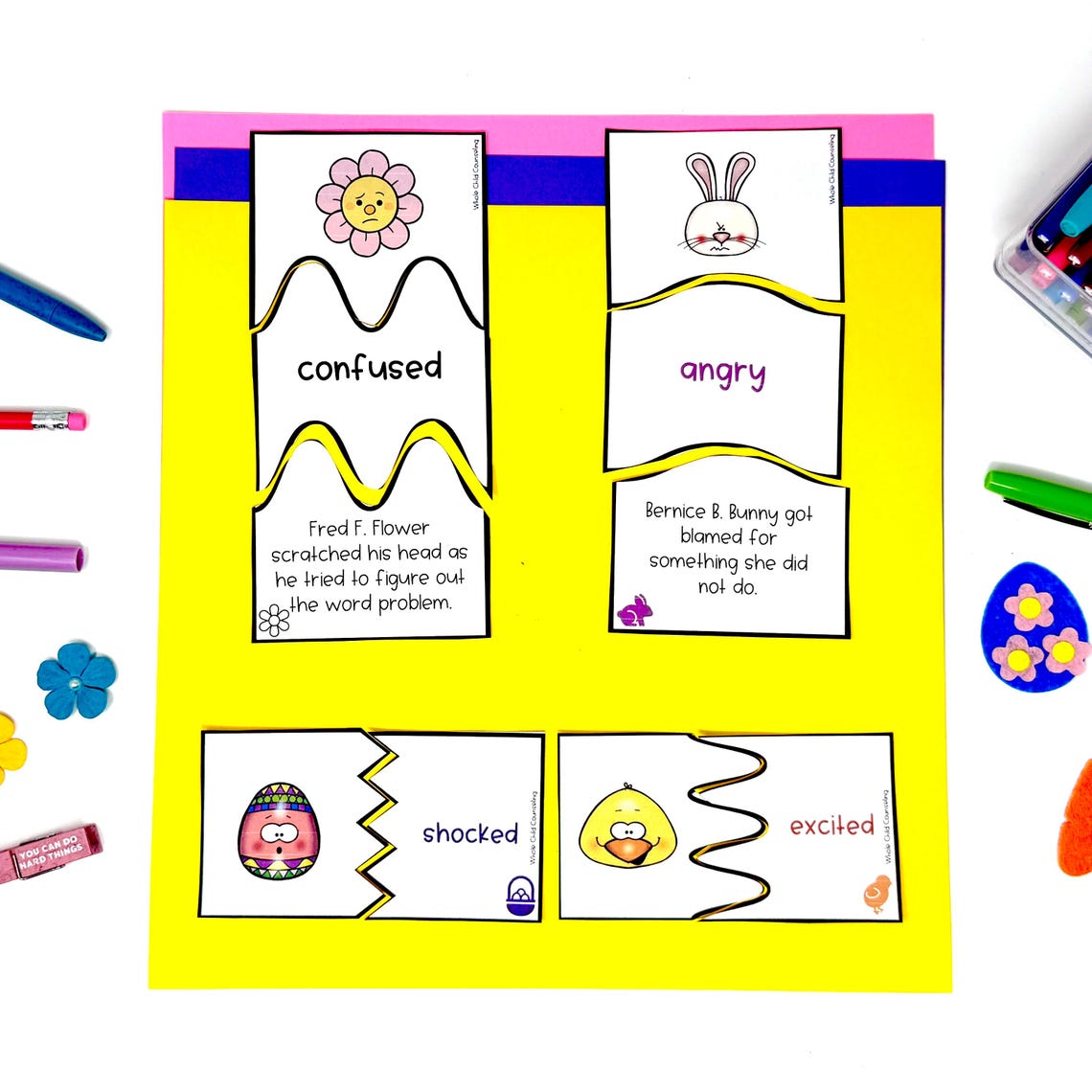 Easter Puzzles for Kids, Printable Feelings Puzzle, Social Emotional ...