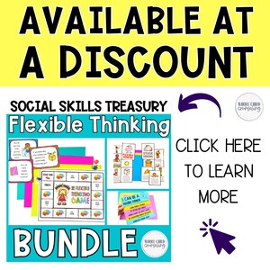 Stuck and Flexible Thinking Scenarios Game & Activities Set 1, Social ...