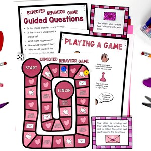 Valentine's Day Counseling Game, Expected Vs Unexpected Behavior Game ...