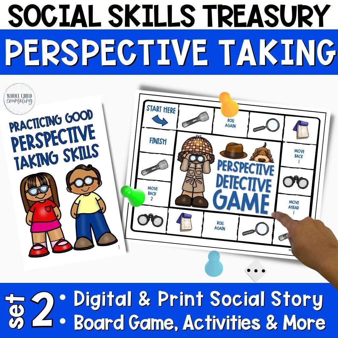 Perspective Taking Social Skills Game & Social Story Set 2, Worksheets ...