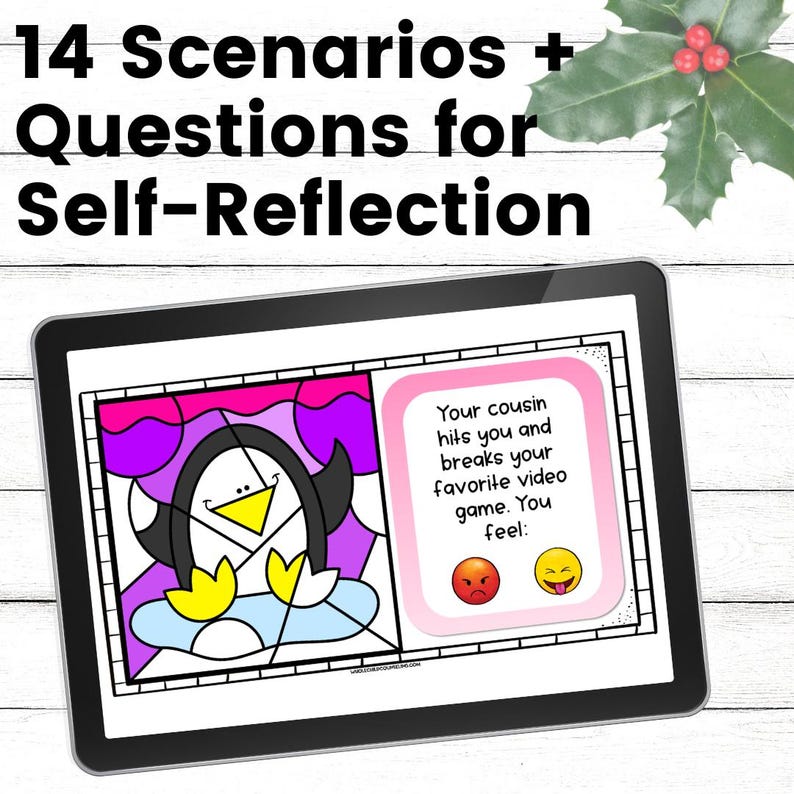 Penguin Color by Code Feelings, Social Emotional Learning, Emotional ...