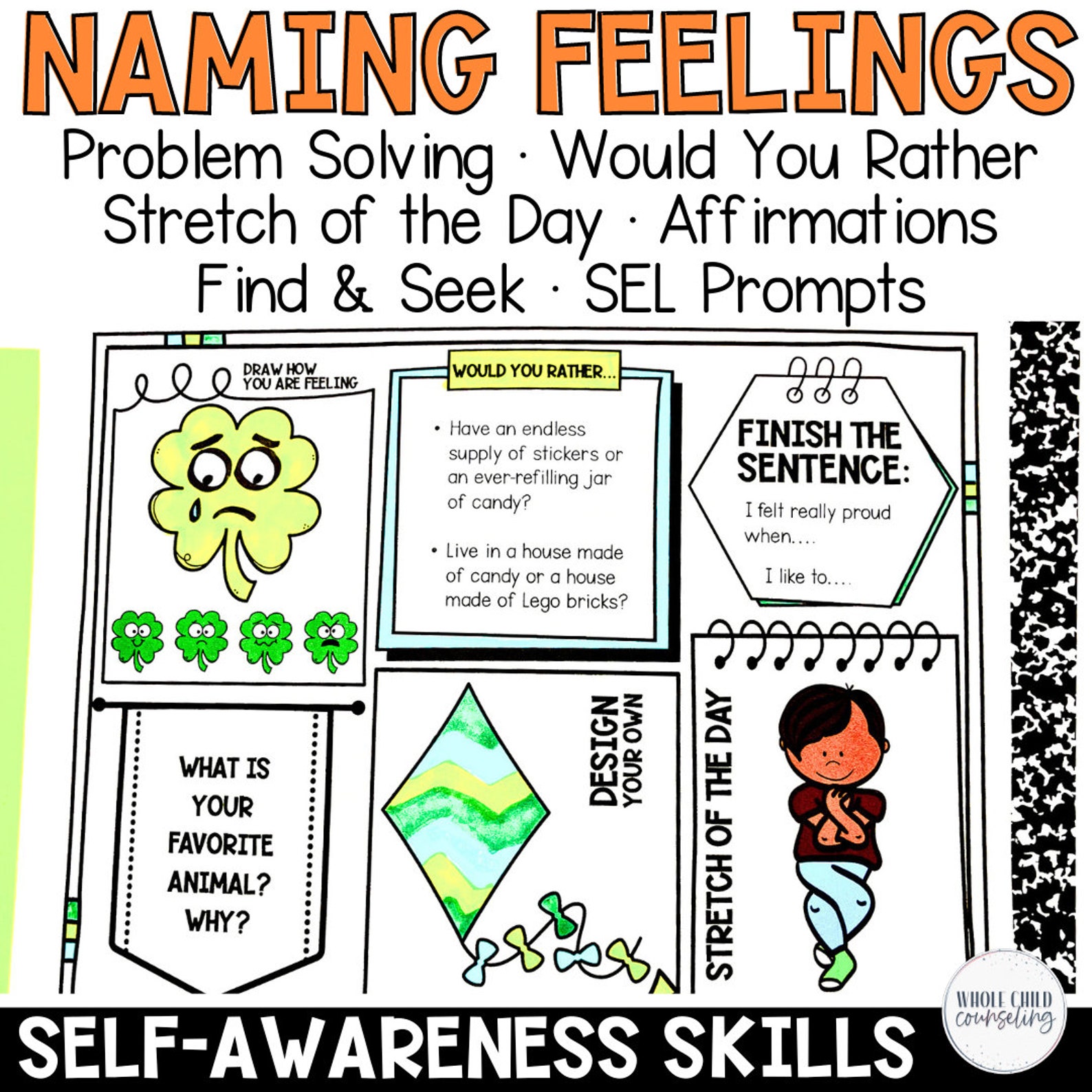 Lunch Bunch Placemats SEL Worksheets 2, Morning Meeting Social Skills ...