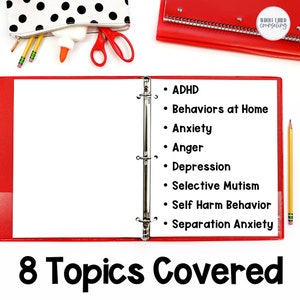 Mental Health Letters & Handouts for Counselor Parent Communication ...