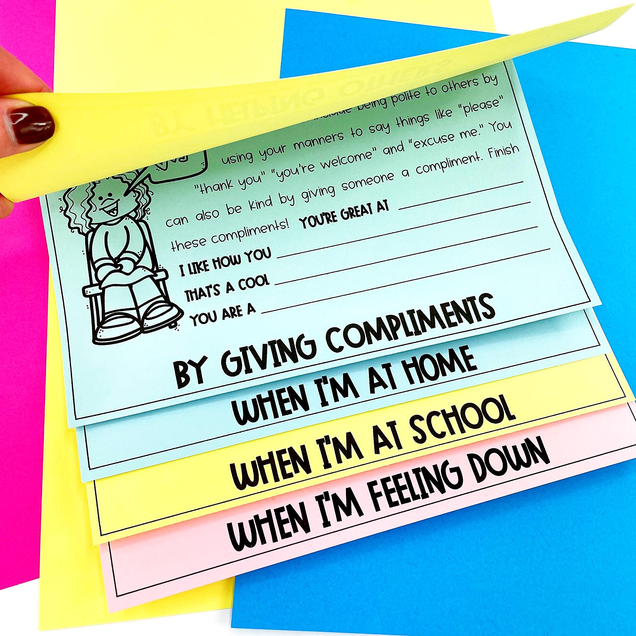 Kindness, Empathy, and Caring Social Skills Activities, SEL Therapy ...