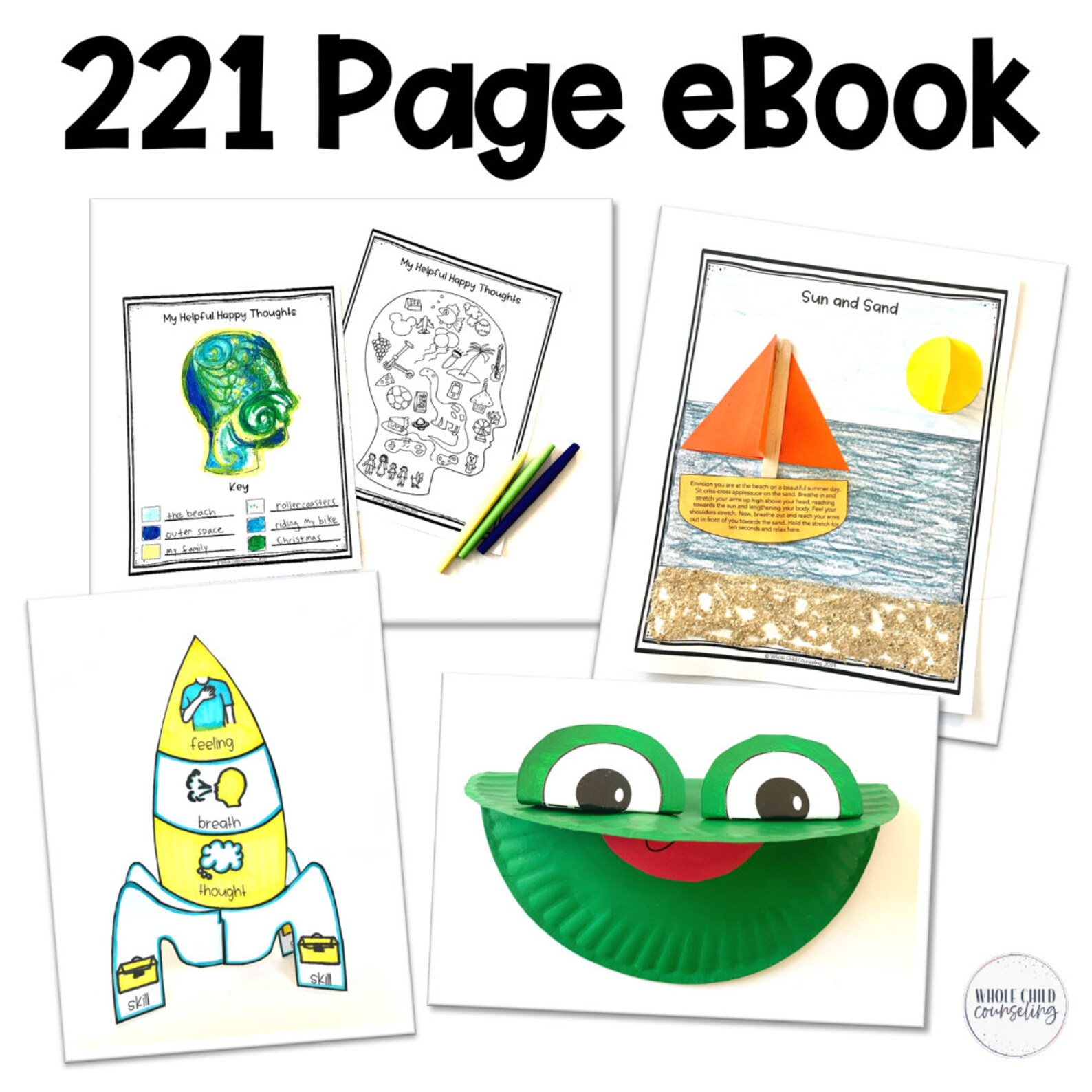 Coping Skills Arts & Crafts Ebook for Social Emotional Learning, CBT ...