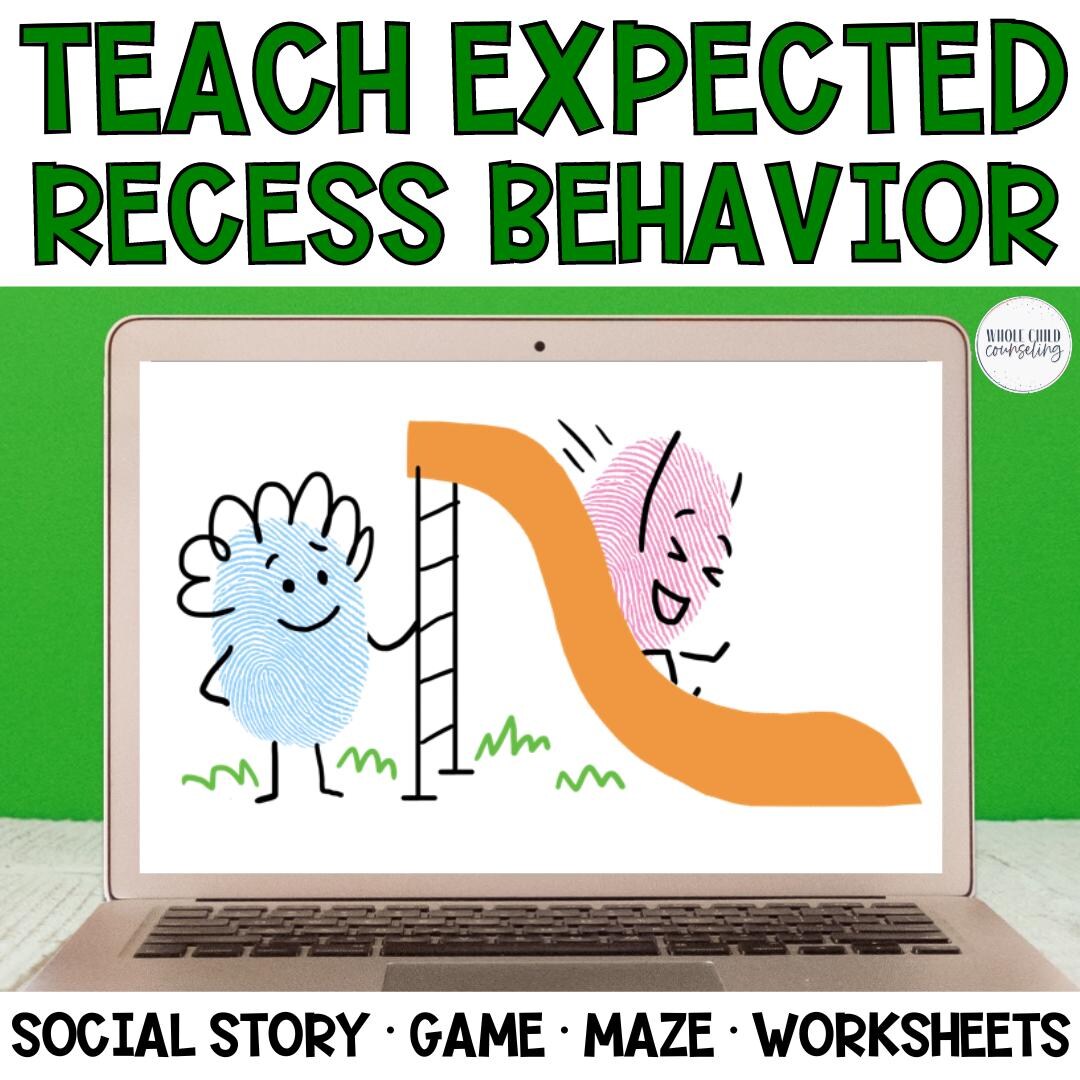 Teach Recess Behavior Social Story, Teach Recess Skills, Print and ...