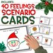 Christmas Feelings Dough and Drawing Emotions Mats for Social Emotional ...