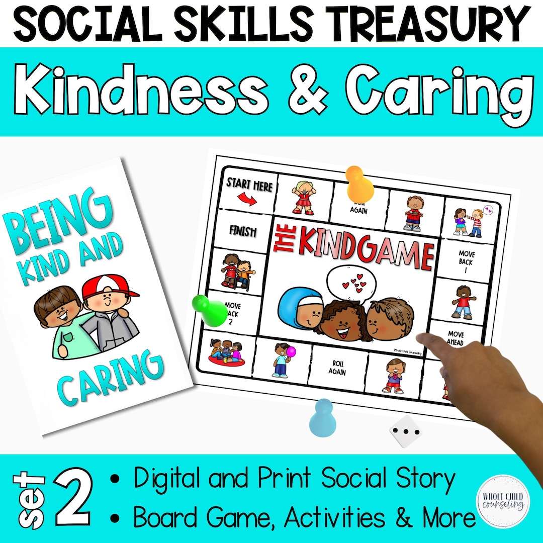 Kindness and Caring Social Story and Game Activity Set 2, Empathy ...