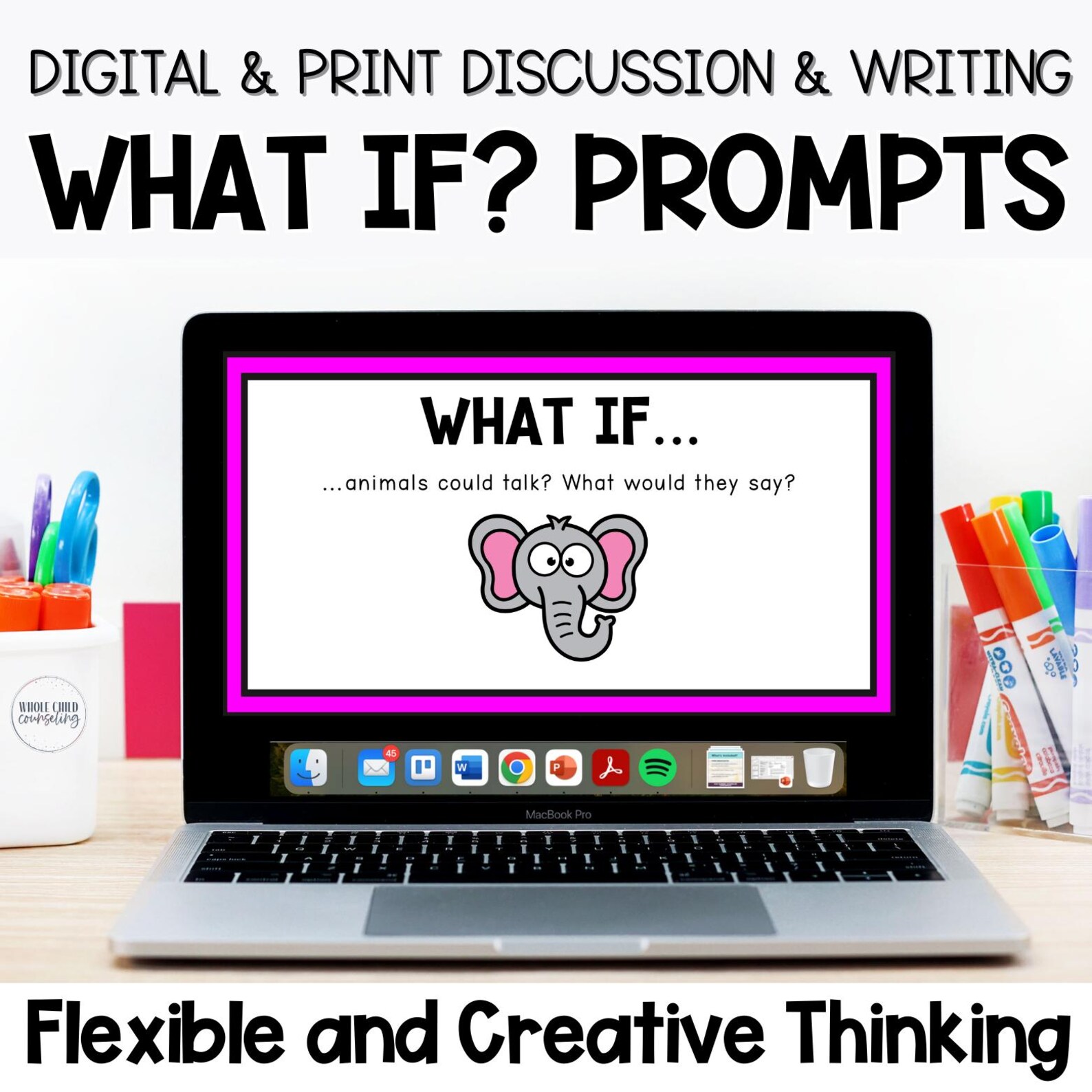 Teach Flexible Thinking, Creative Thinking Activity, What If Prompts ...