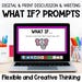 Teach Flexible Thinking, Creative Thinking Activity, What If Prompts ...