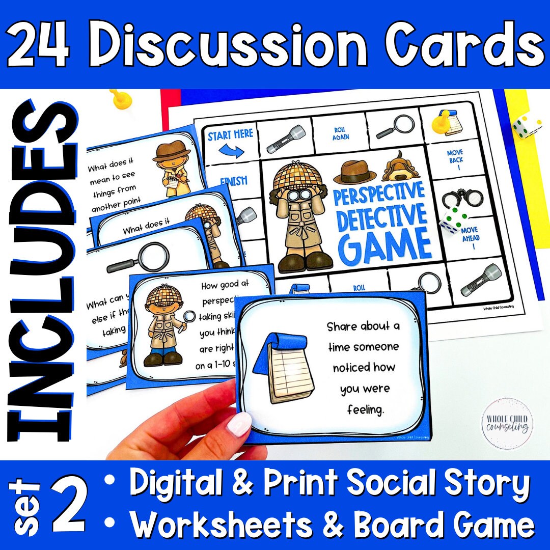 Perspective Taking Social Skills Game & Social Story Set 2, Worksheets ...
