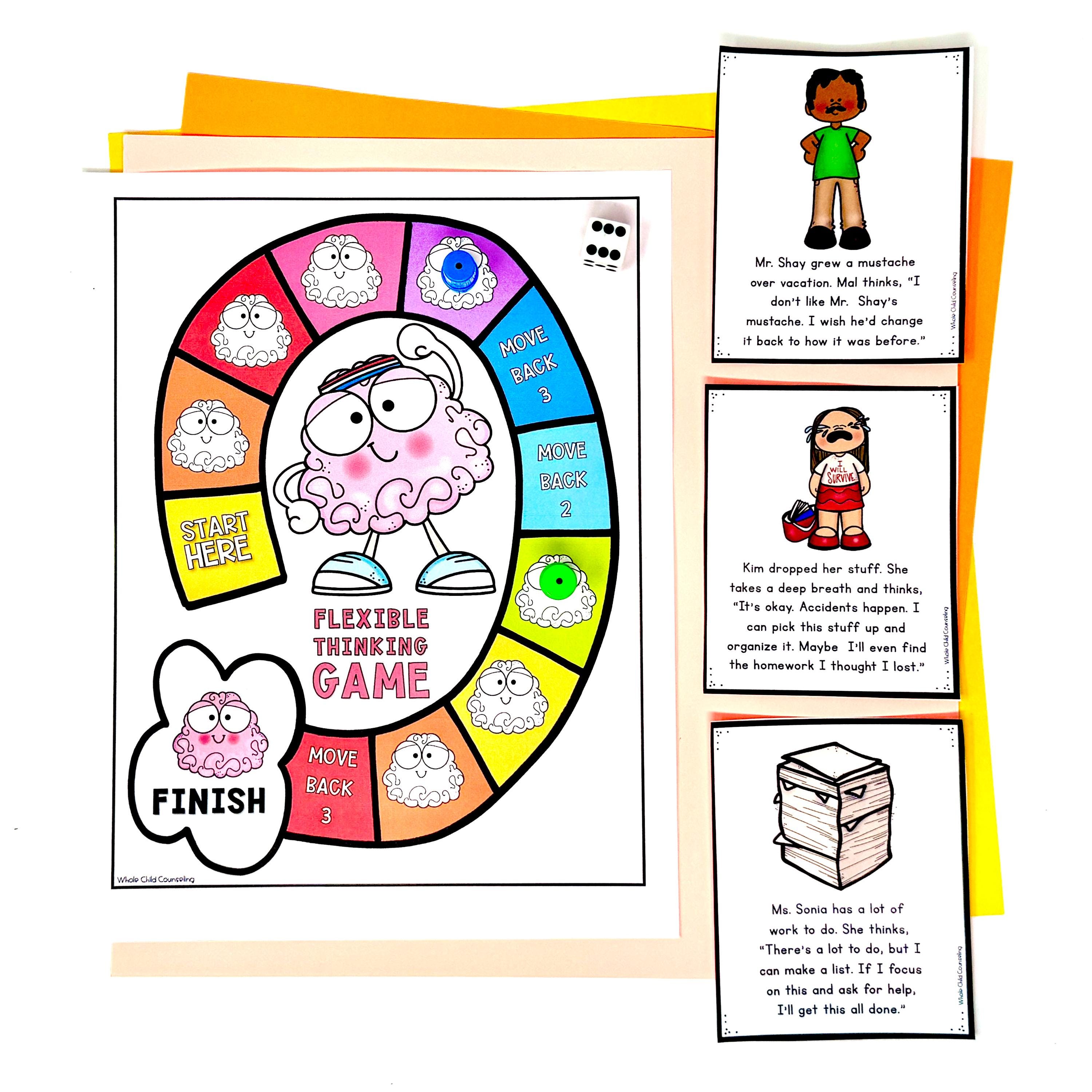 Stuck and Flexible Thinking Scenarios Game & Activities Set 1, Social ...