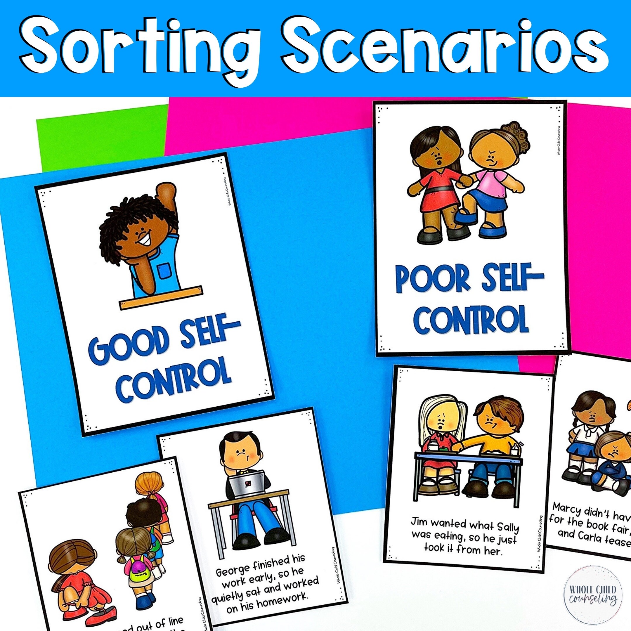 Practice Self Control Printable Worksheets Social Skills Digital ...