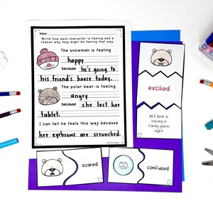 Winter Puzzles for Kids, Printable Feelings Puzzle, Social Emotional ...