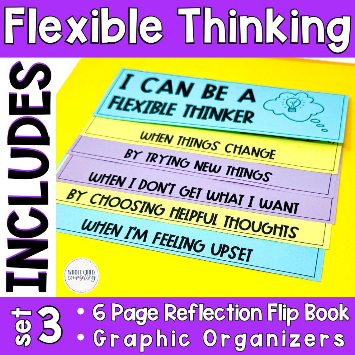 How to Be a Flexible Thinker for Upper Elementary Social Skills Set 3 ...