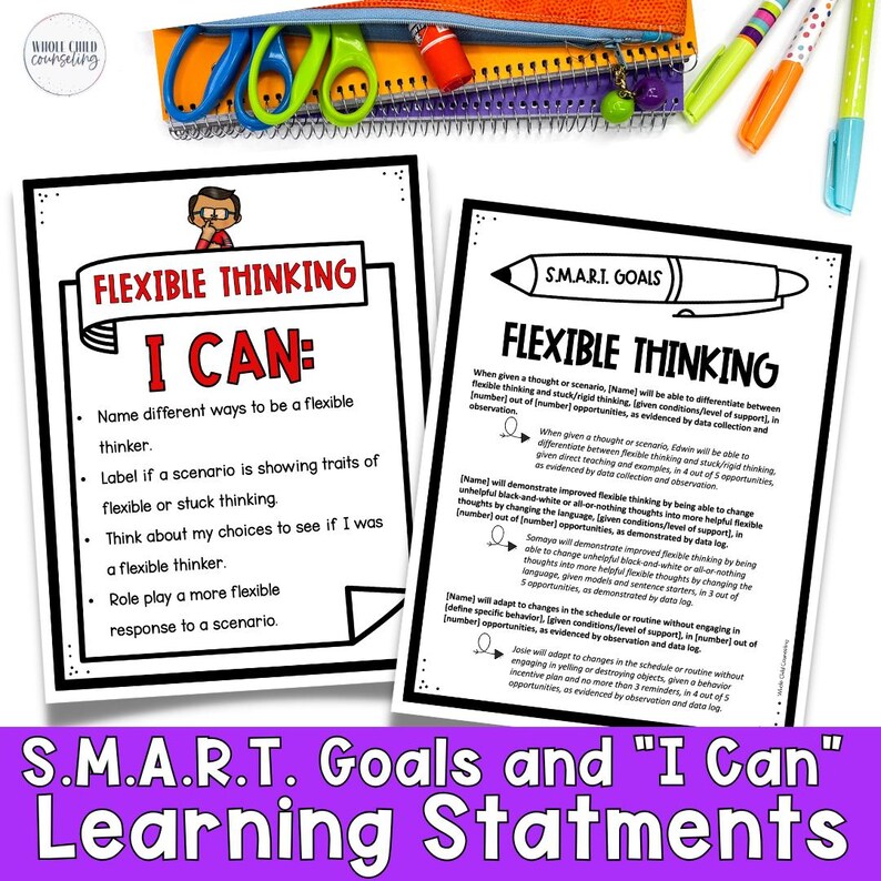 How to Be a Flexible Thinker for Upper Elementary Social Skills Set 3 ...