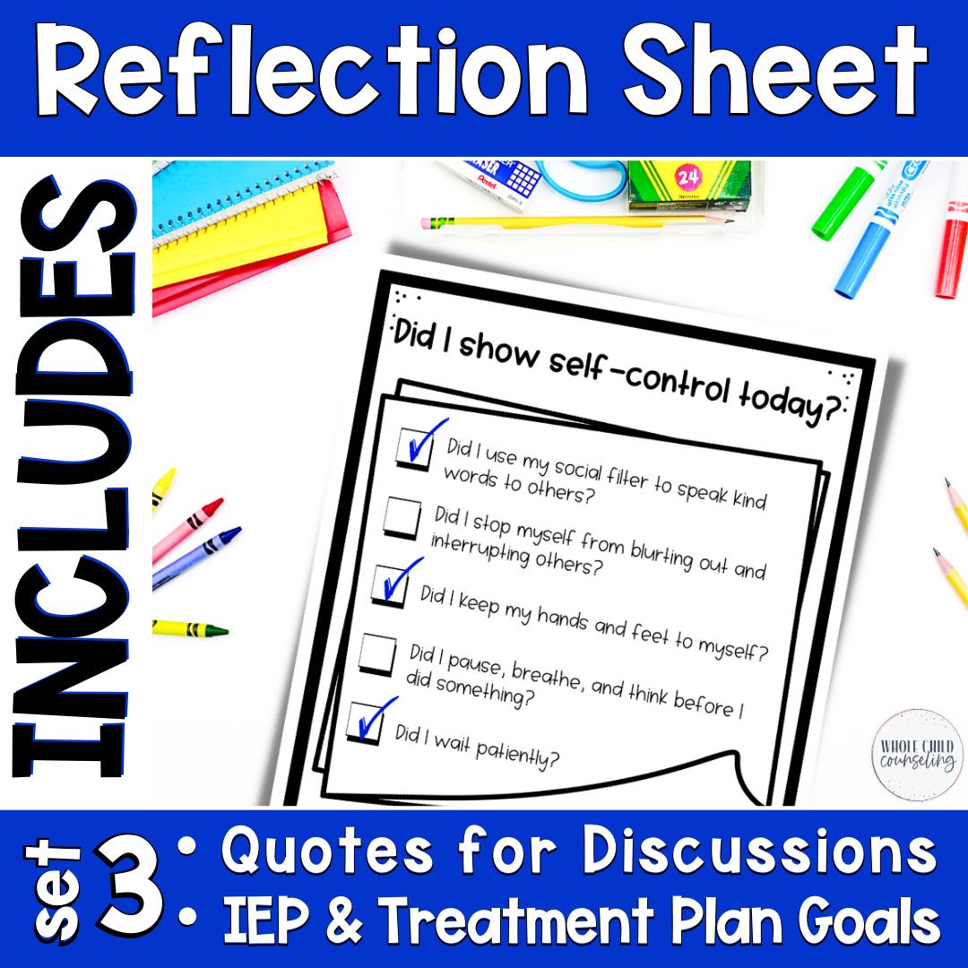 Self-control Activity, Social Emotional Learning, Social Emotional ...